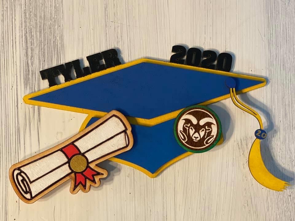 Personalized Graduation Cap Sign – craftedthestore